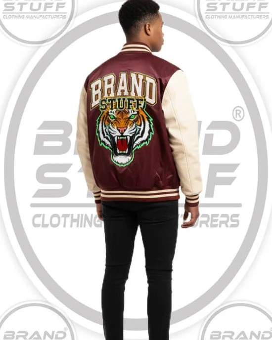 Low Moq Pakistan Custom Satin Varsity Jackets Manufacturer