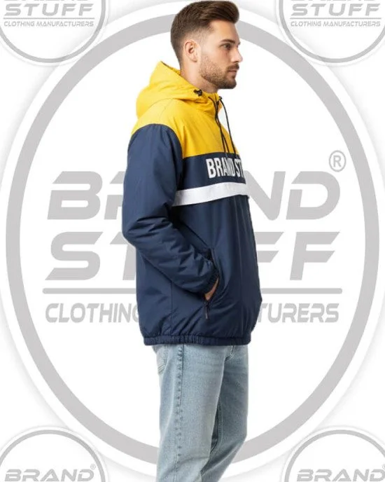 Color Block Streetwear Anorak Windbreaker Jacket - Private Label ...
