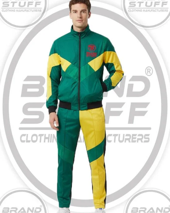 90s Color Block Tracksuit | Wholesale Athletic Streetwear Manufacturer