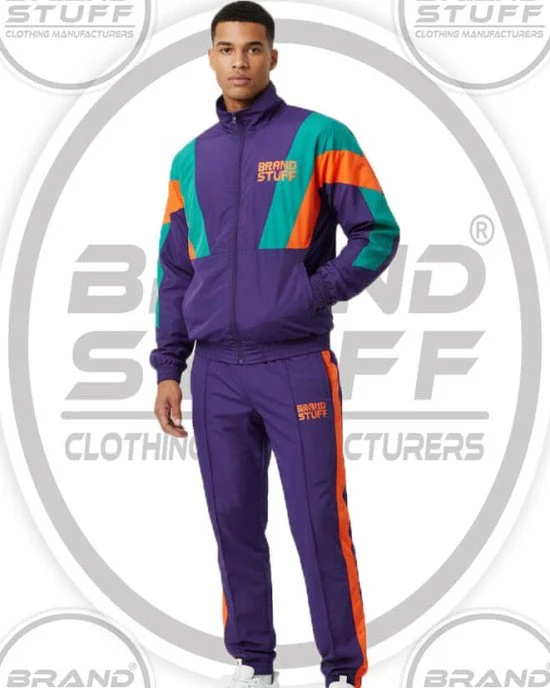 Purple 90s Tracksuit Manufacturer | Vintage Sportswear
